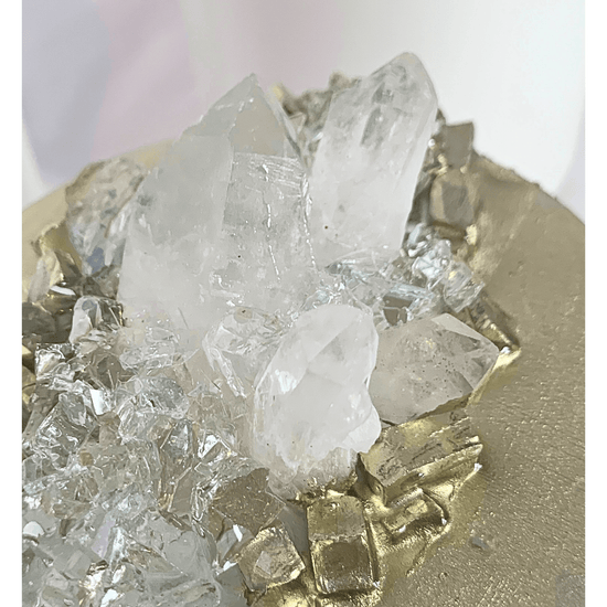 Crystal Geode Canisters with Real Crystal Quartz 3 pack – Embers Glow ...