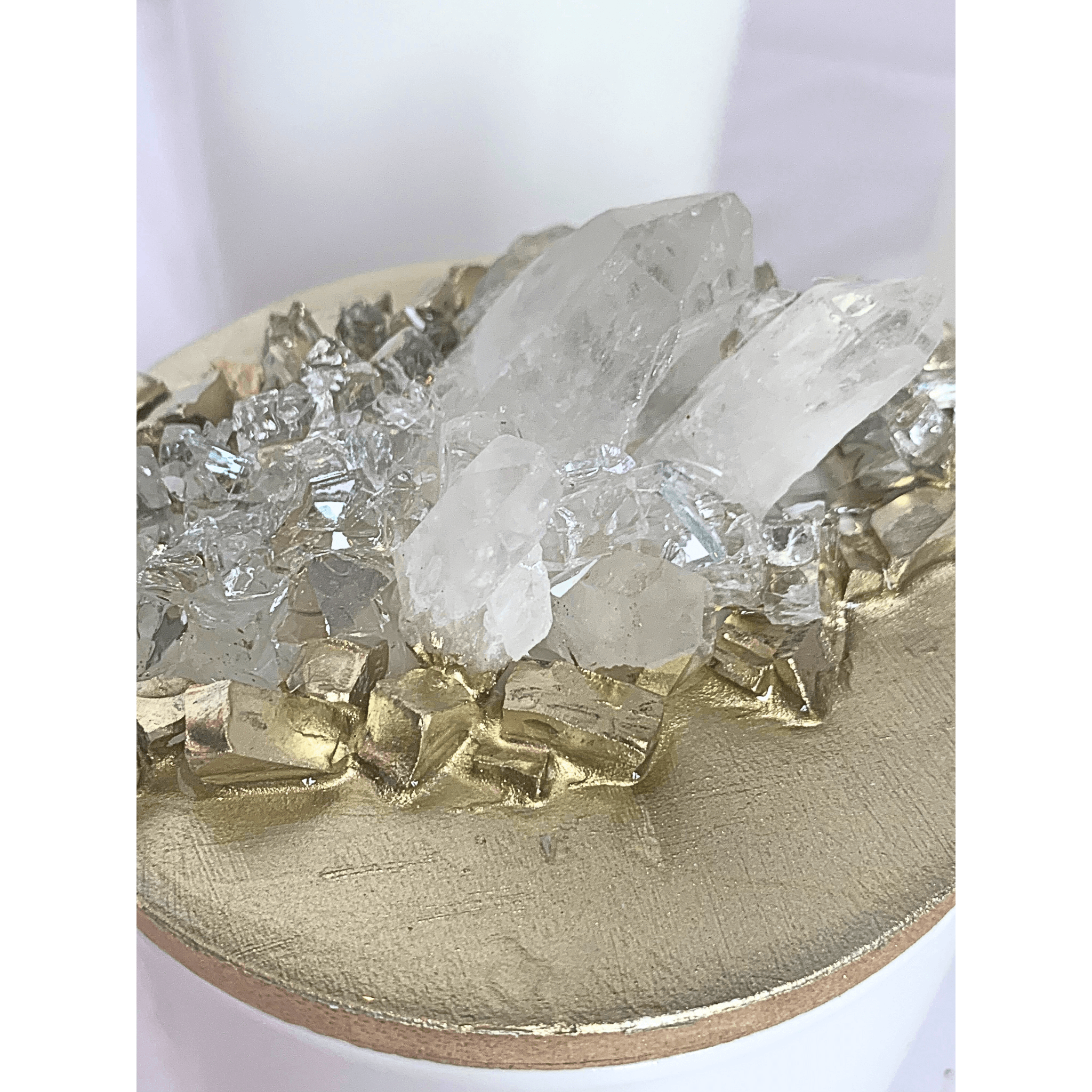 Crystal Geode Canisters with Real Crystal Quartz 3 pack – Embers Glow ...